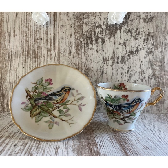 Vintage | Dining | Vintage Bird Cup And Saucer | Poshmark